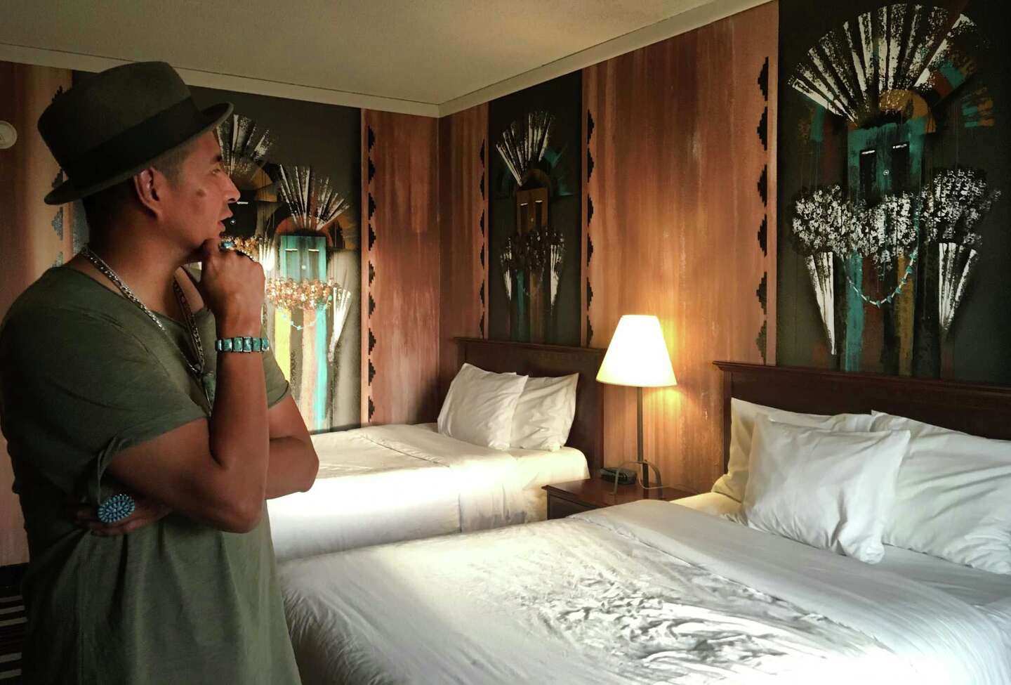 Native painters transform hotel rooms into works of art