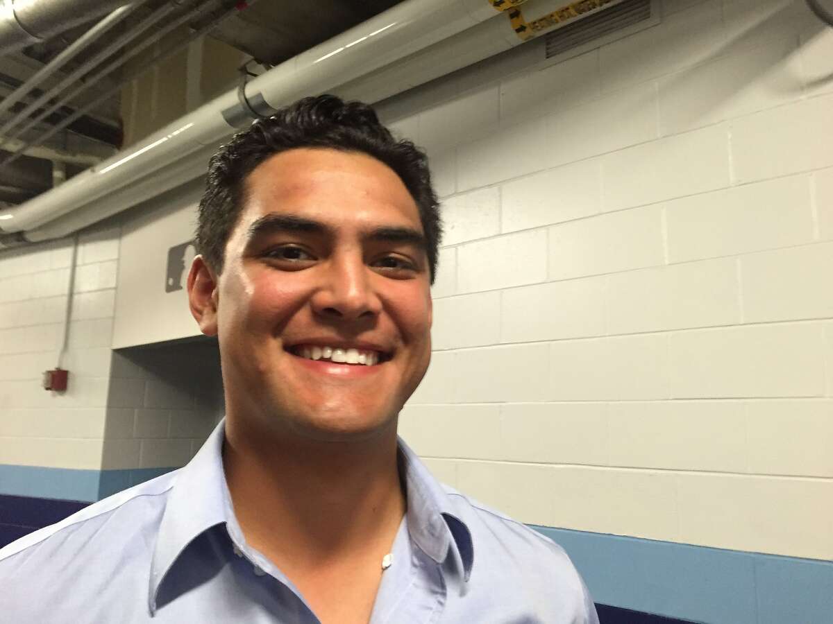 A’s Sean Manaea awaits first at-bat since high school