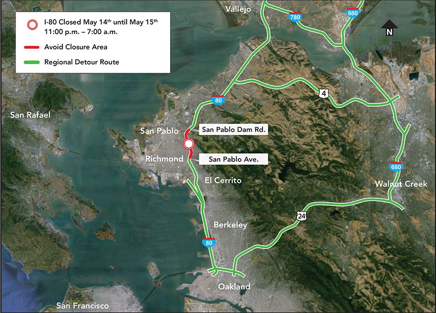 I-80 overnight closure planned this weekend