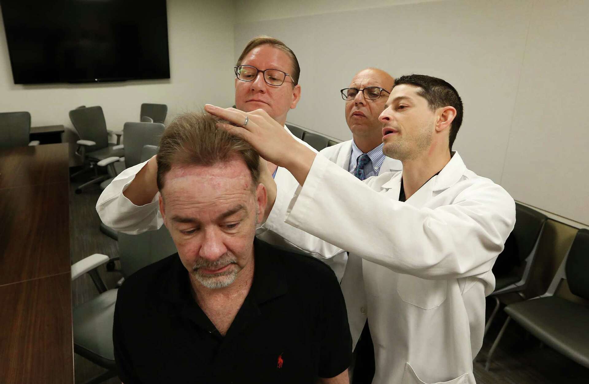 World's first skull-scalp transplant patient returns to Houston fully ...