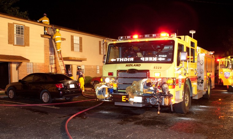 Plumbing work sparks apartment complex fire