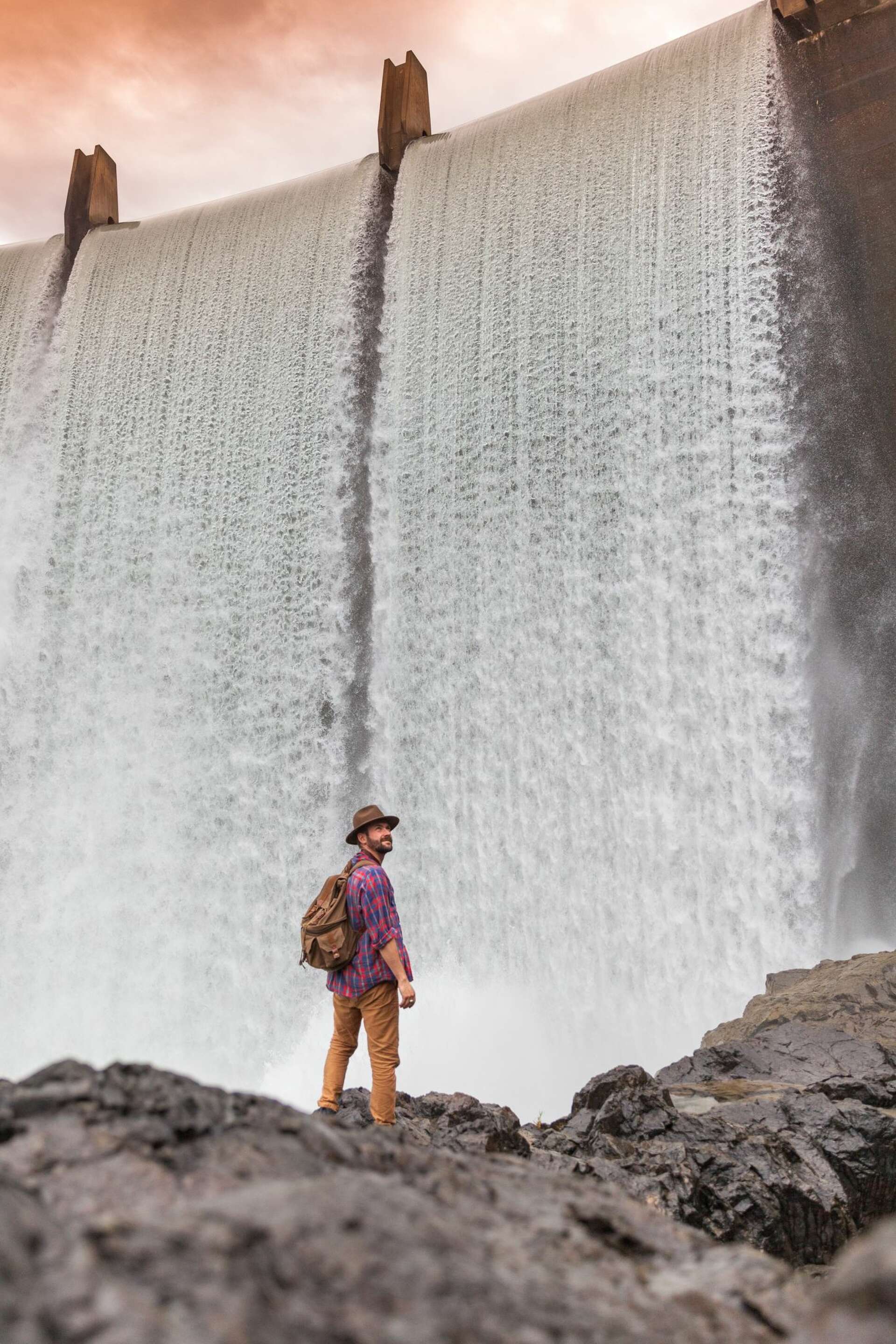 Storm turns Auburn dam into a mini-Niagara Falls