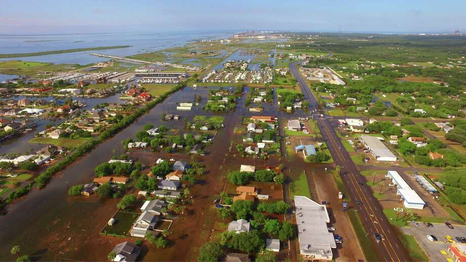 Photographs Show Texas Harbor City Aransas Pass Flooded After Turbulent