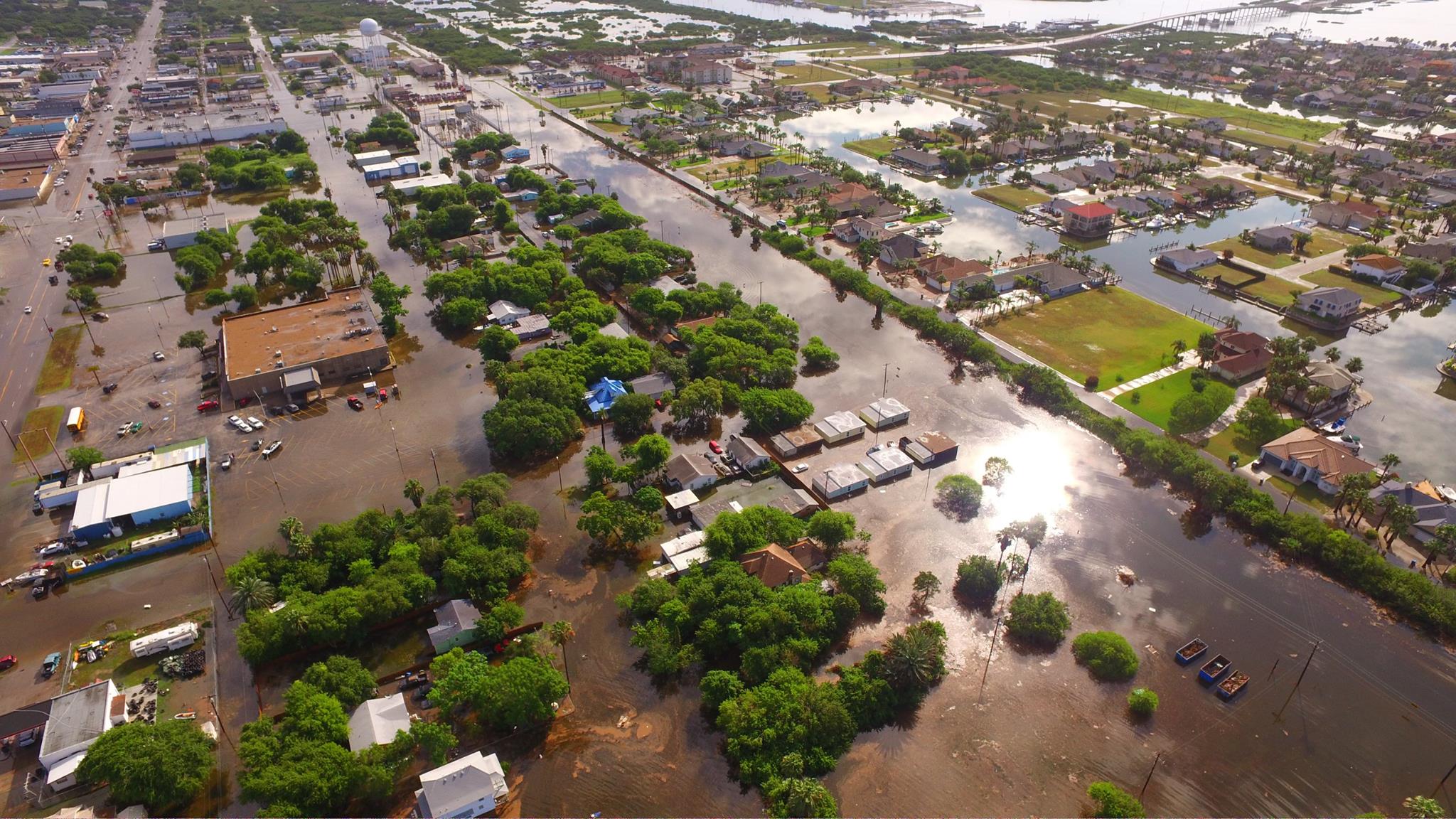 Archive Photos Show Major Flooding In Aransas Pass As Hurricane Harvey