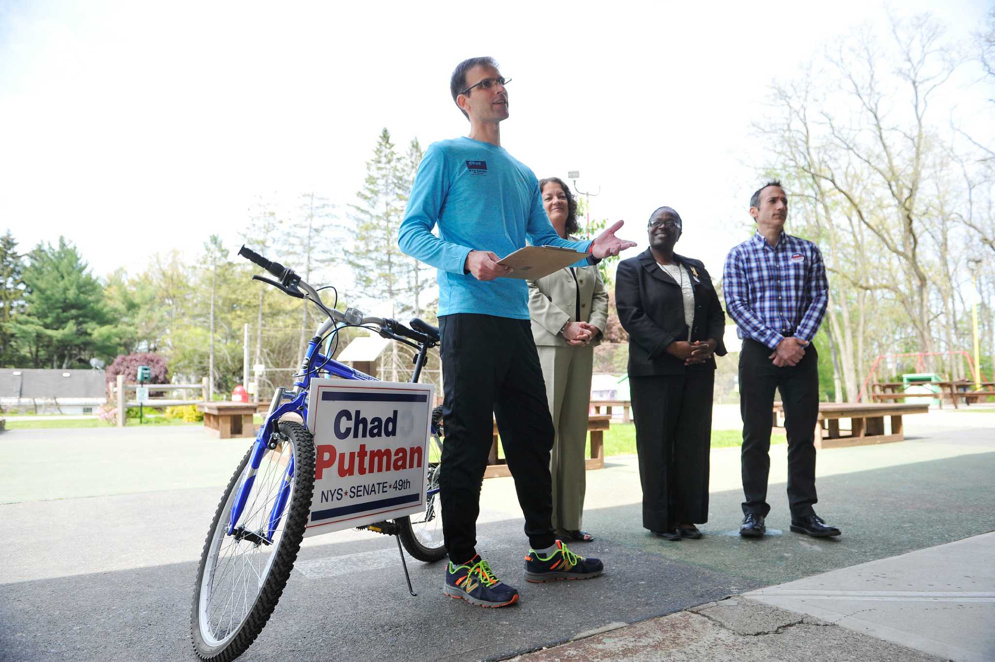 Chad Putman launches 120-mile walking, biking tour of Senate district