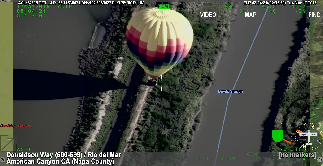 17 rescued after hot-air balloon lands on island near Napa