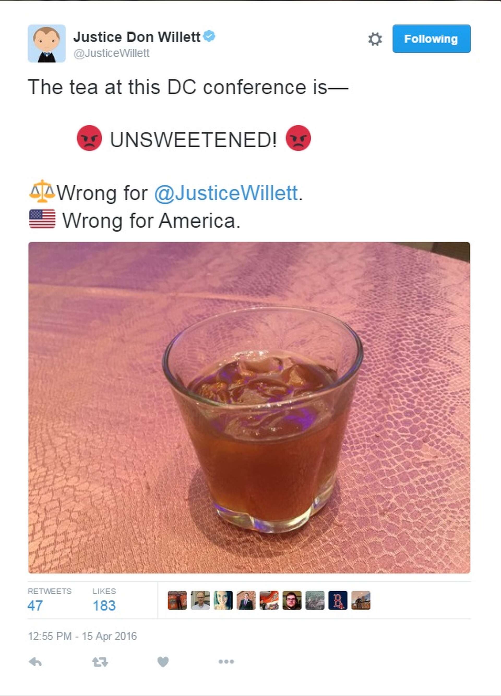 Texas Supreme Court Justice Don Willett's Twitter account is prolific ...