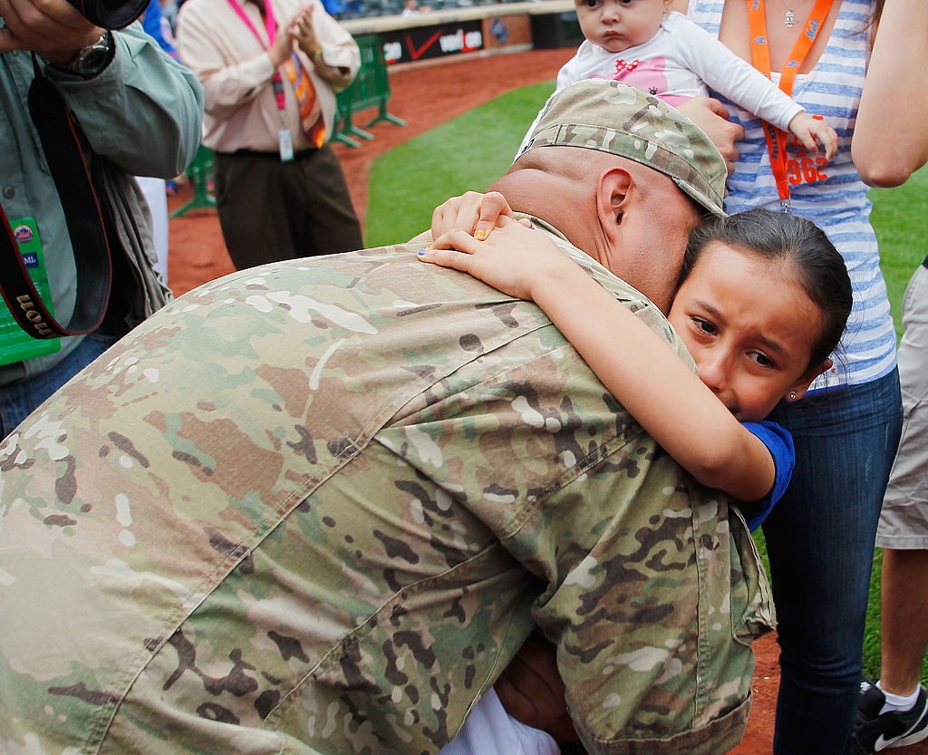 Armed service members reunite with families and make you feel all the feels