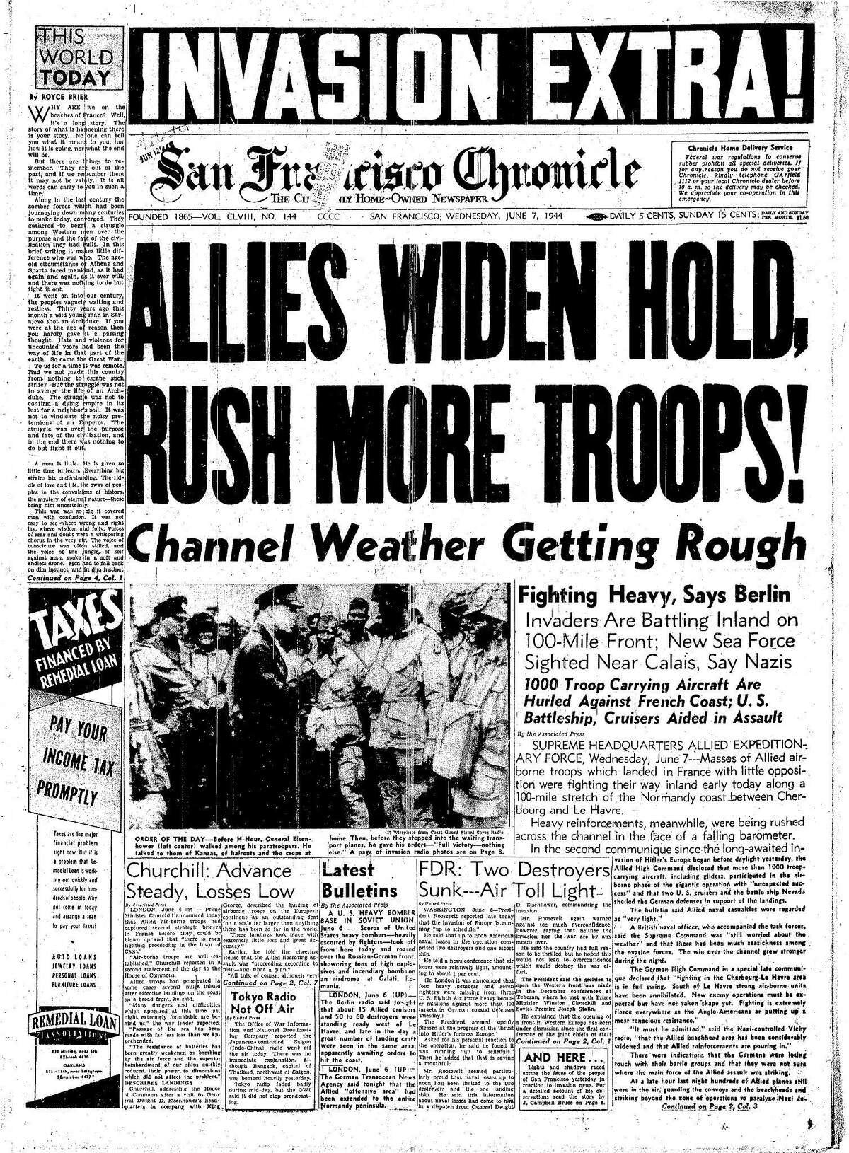 Chronicle Covers: D-Day, death and the Invasion Extra