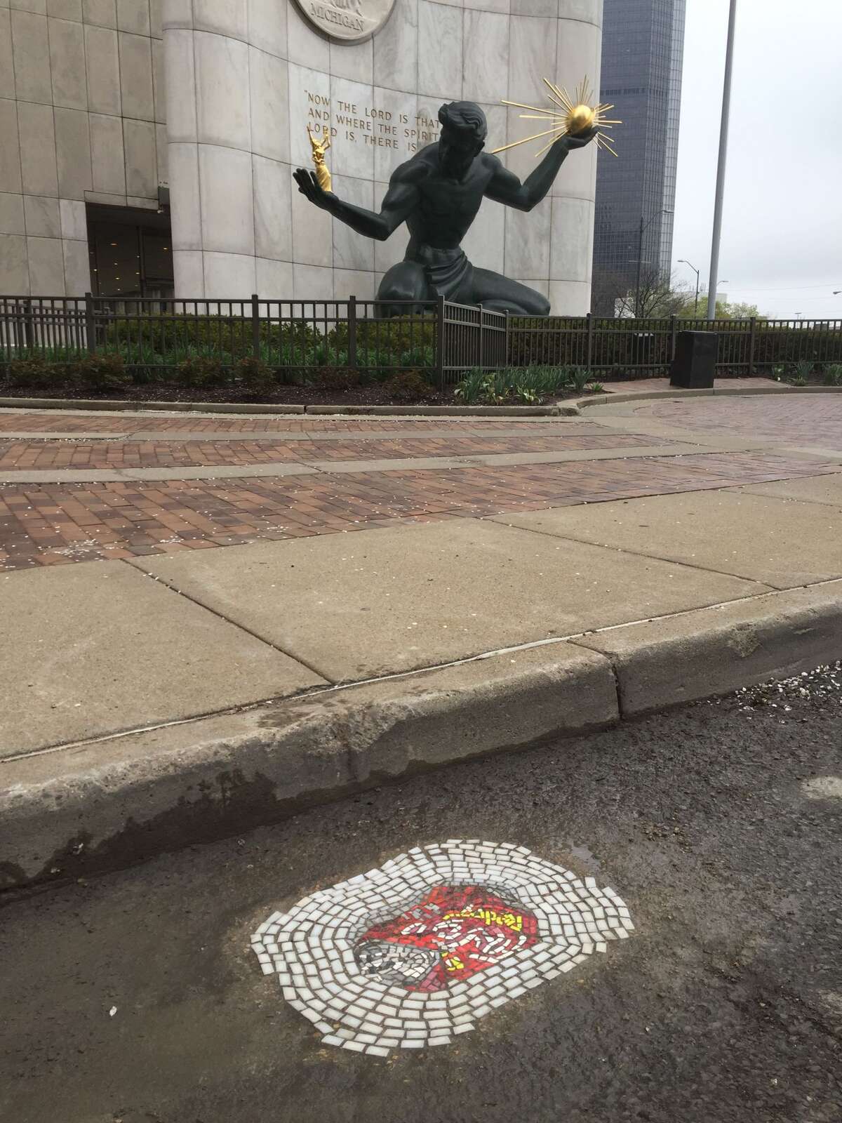 Filling potholes with art