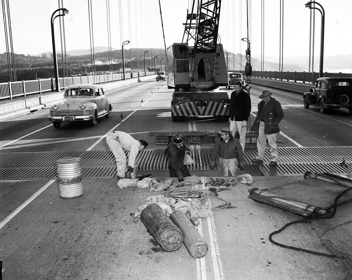 When the Golden Gate Bridge was closed by a violent storm