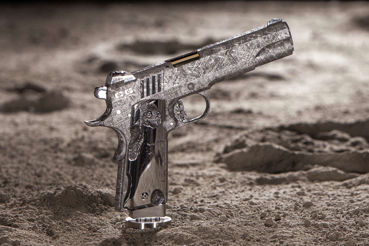 Gunmaker unveils M1911 pistols made out of Gibeon meteorite ore