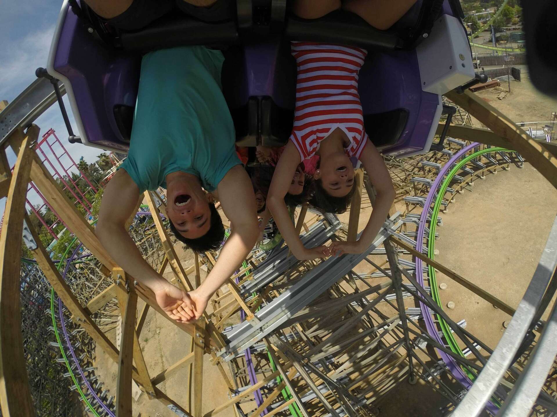 Take a 360º ride on the all-new Joker roller coaster at Six Flags ...