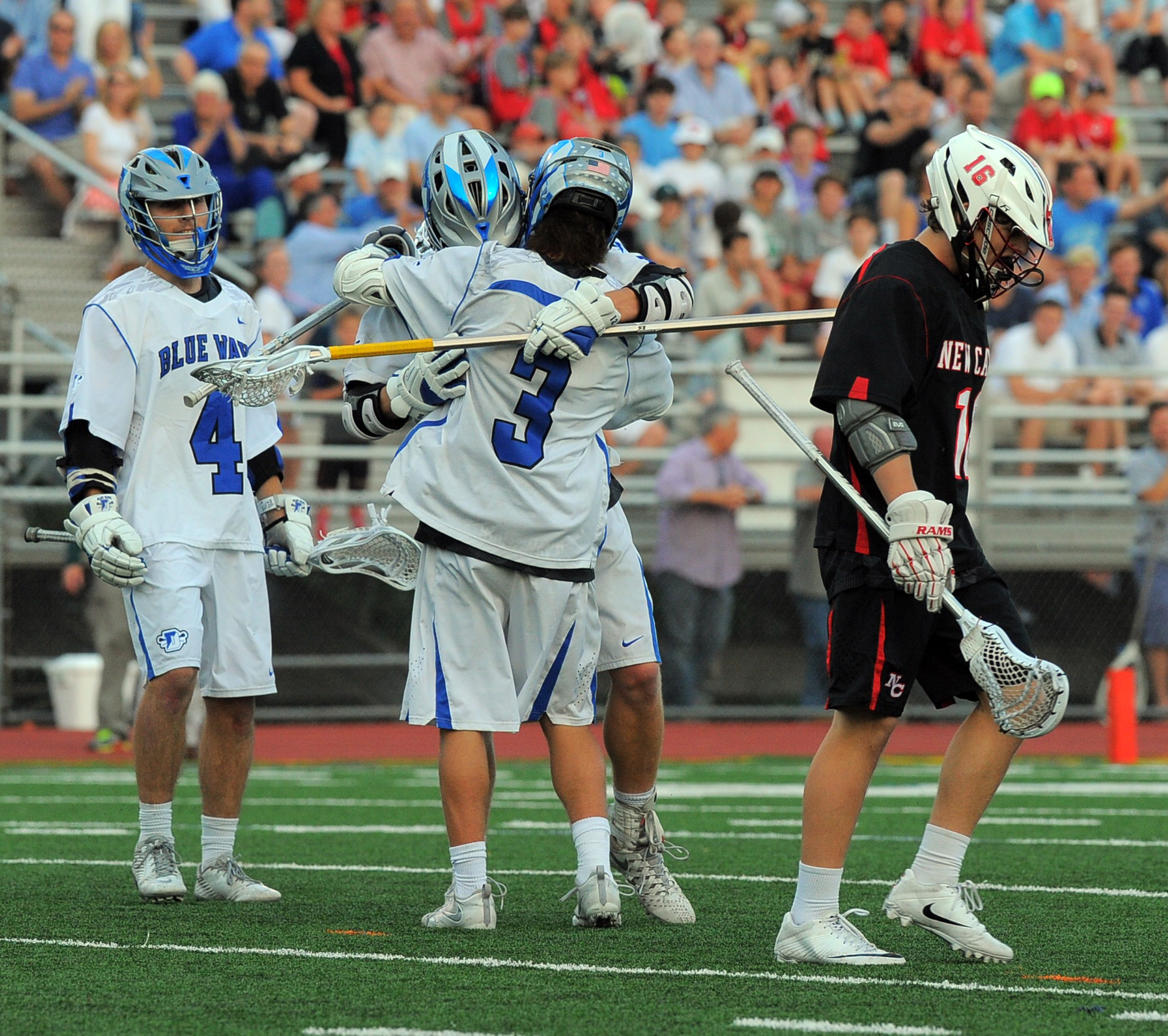 Darien beats New Canaan for third straight FCIAC boys lacrosse title