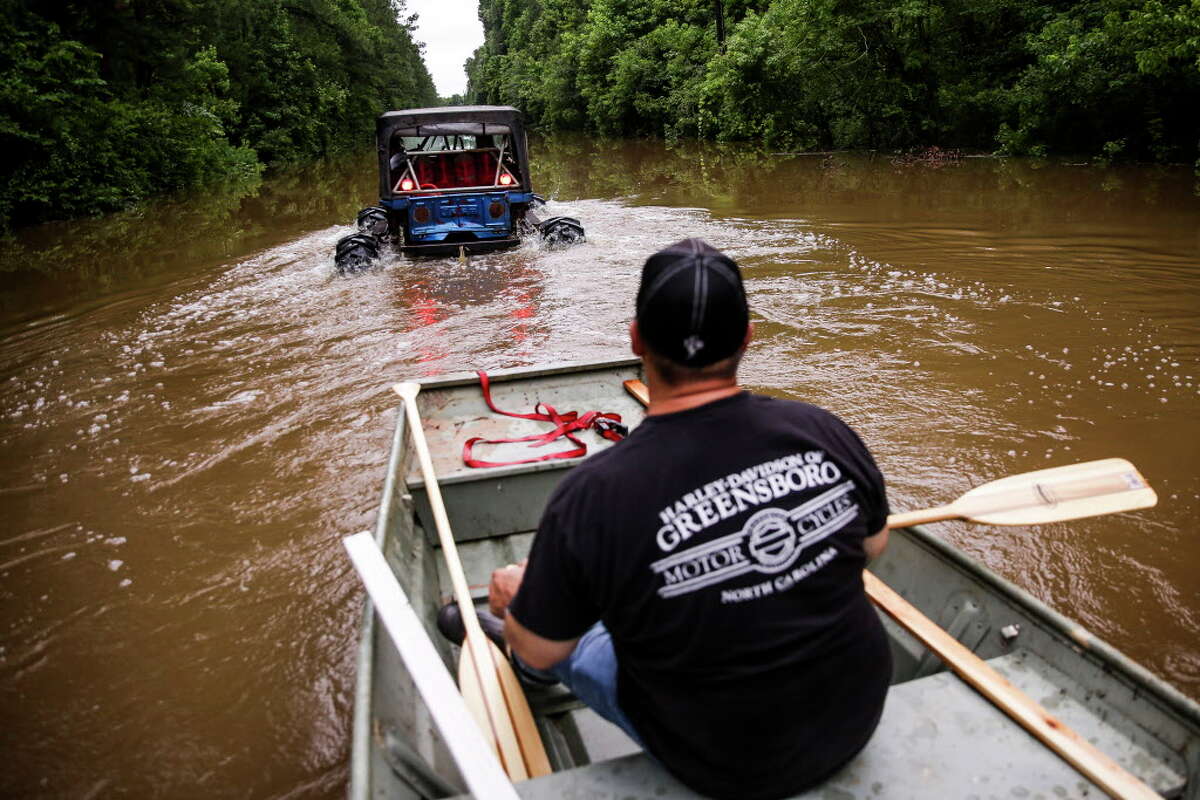 Astronaut photo shows Brazos River flooding