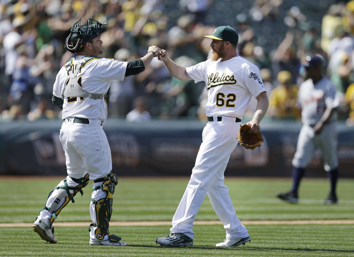 Young A's fan asks passerby to play baseball, is unaware the man is ...