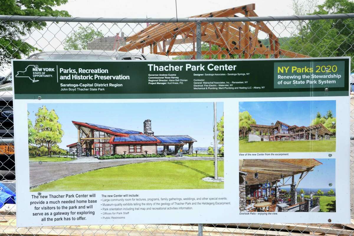 Photos: $3.8 million Thacher State Park visitors center opens