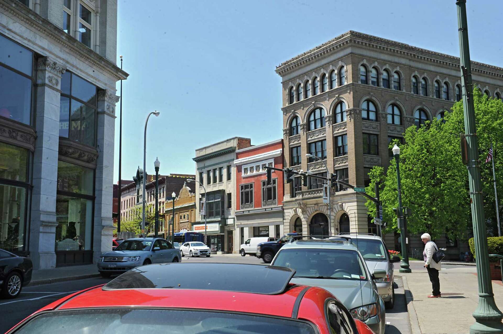 What Fulton and River streets in Troy looked like in 1949