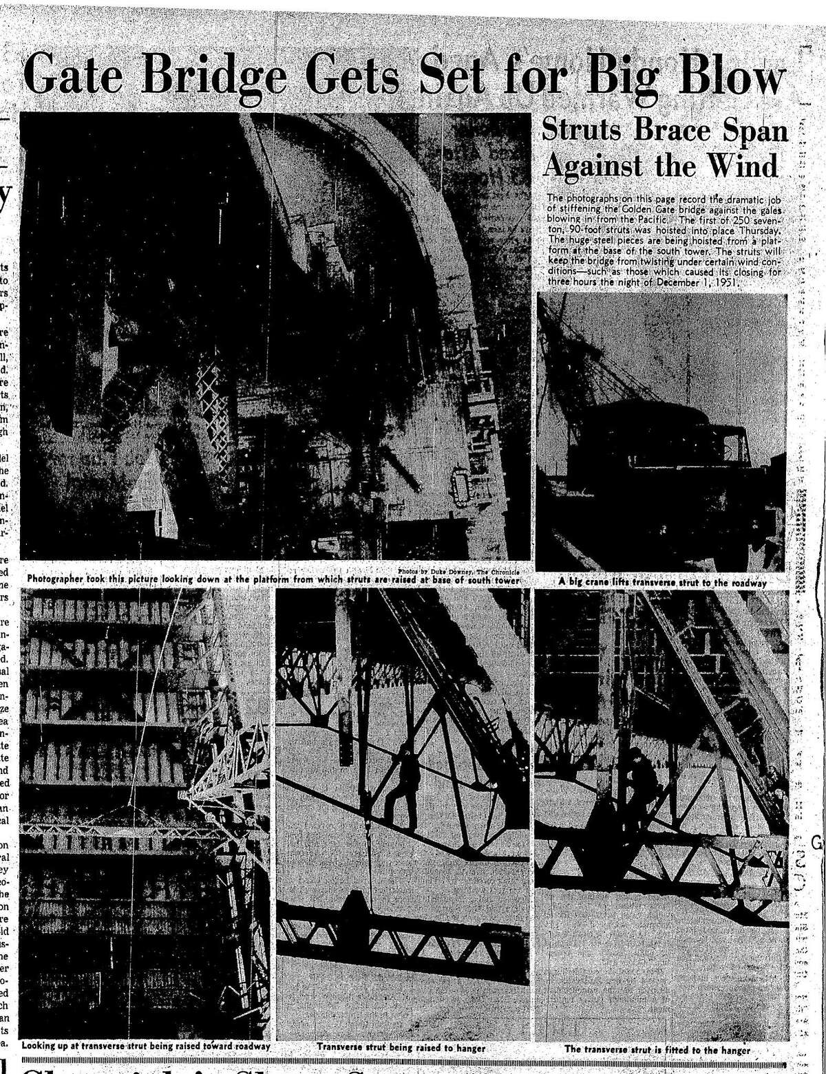 When the Golden Gate Bridge was closed by a violent storm