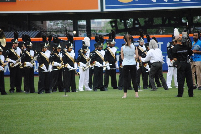 Stamford High band plays Citi Field