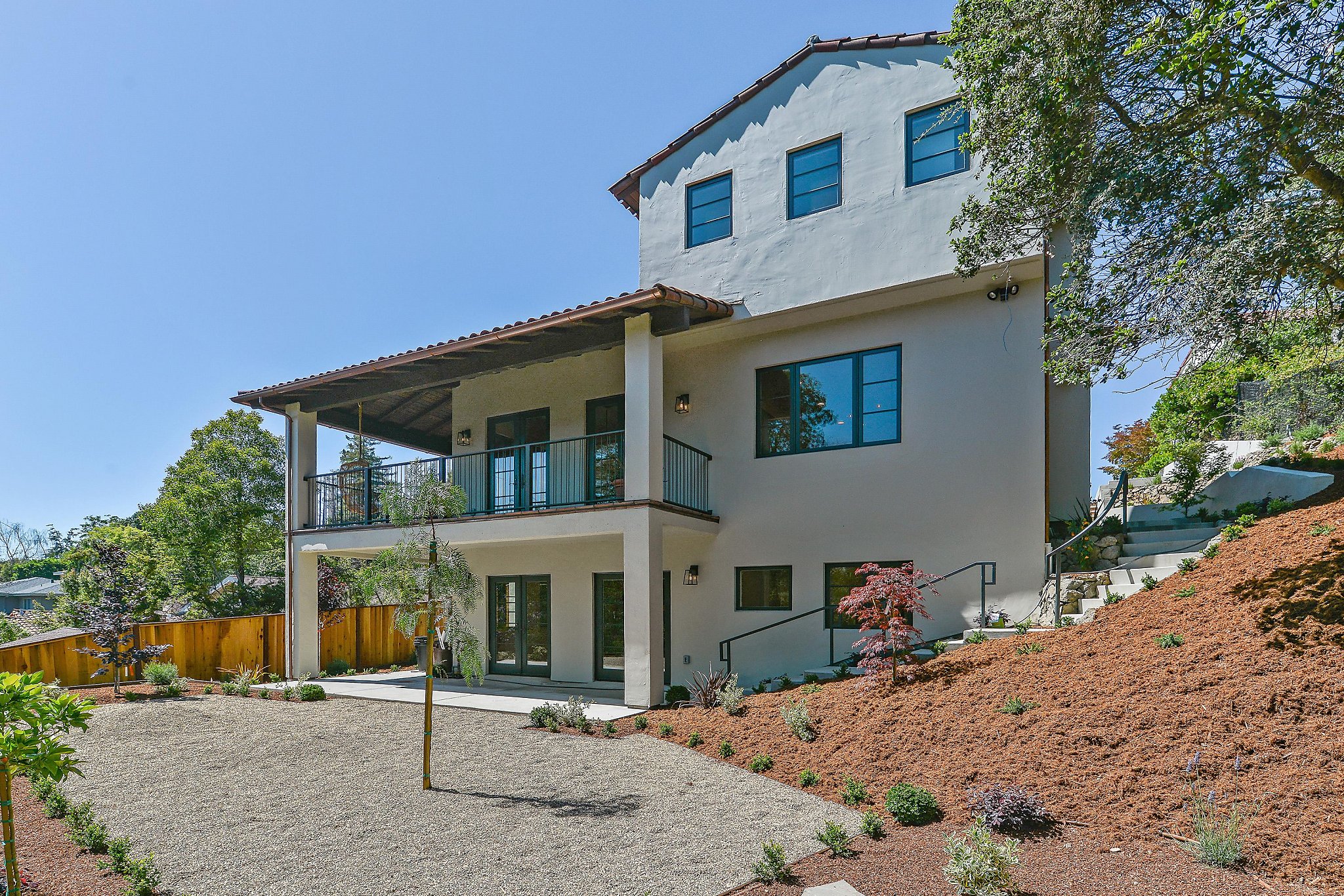 New construction awaits at the end of a cul-de-sac in Upper Rockridge