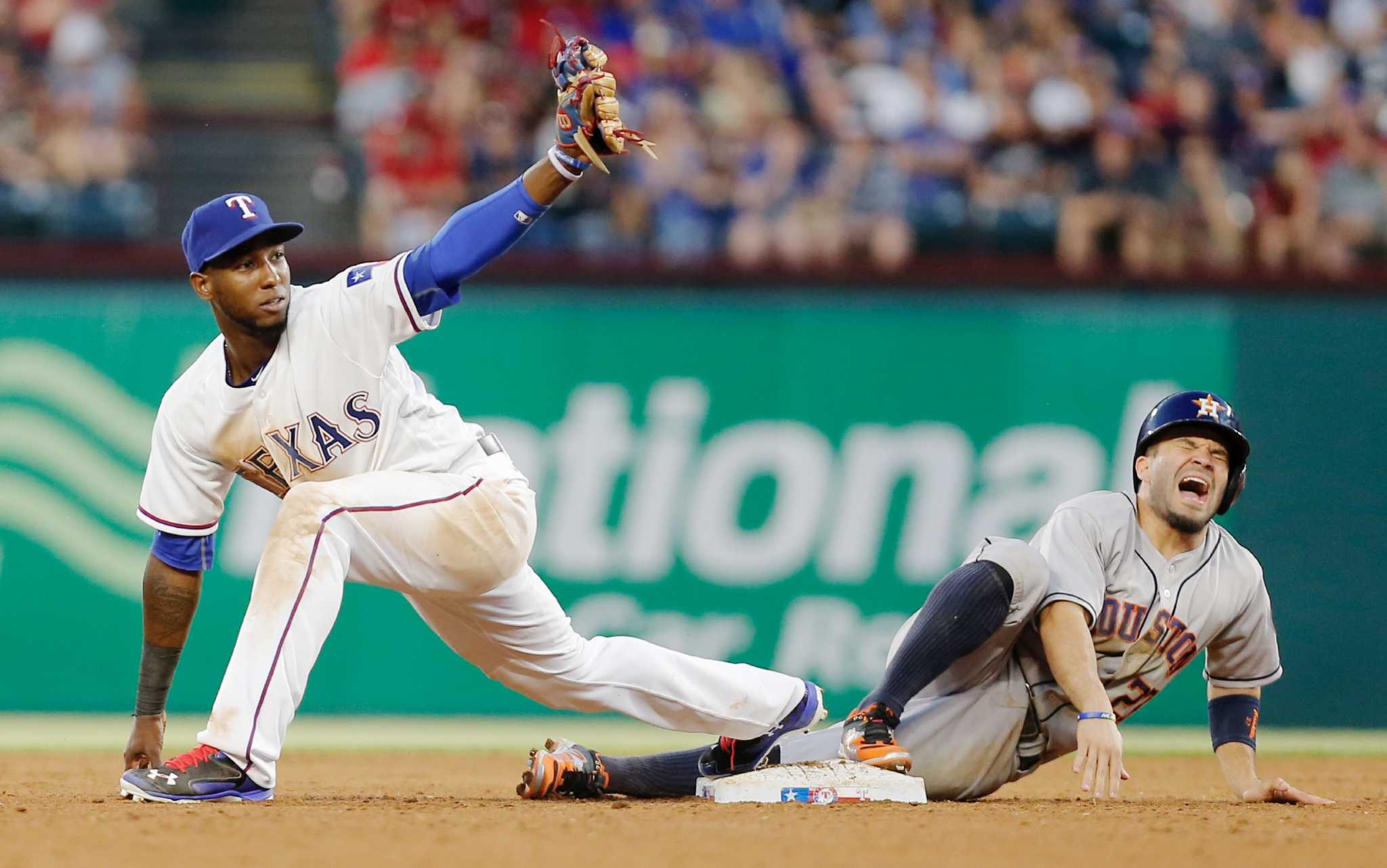 Rangers score in 9th to extend mastery of Astros