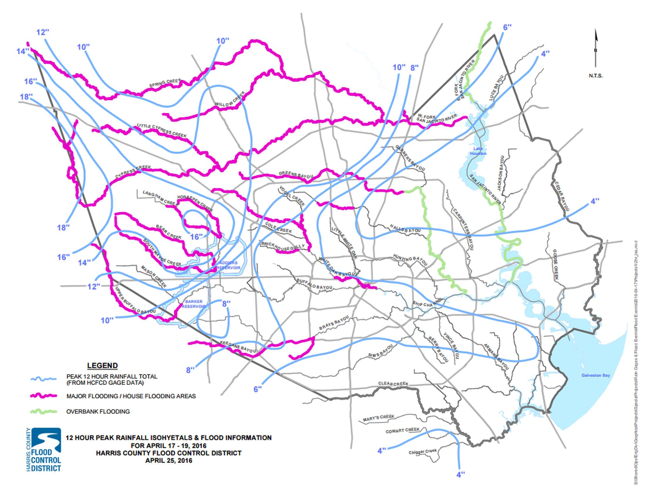 Maps that help explain greater Houston's tangle with flood waters