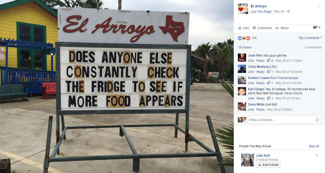 Austin's El Arroyo strikes us again with an epic comeback on their ...