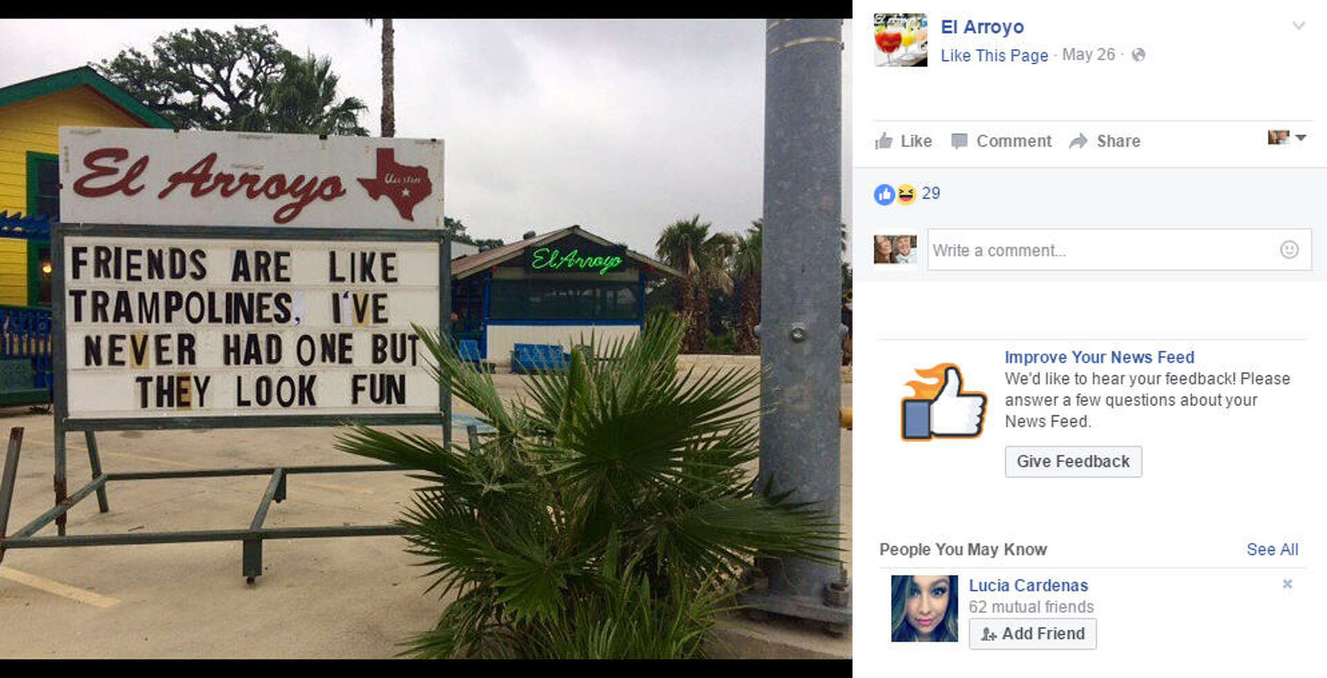 Austin's El Arroyo strikes us again with an epic comeback on their ...