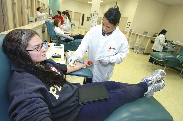 Start a lifesaving habit by giving blood with the American Red Cross