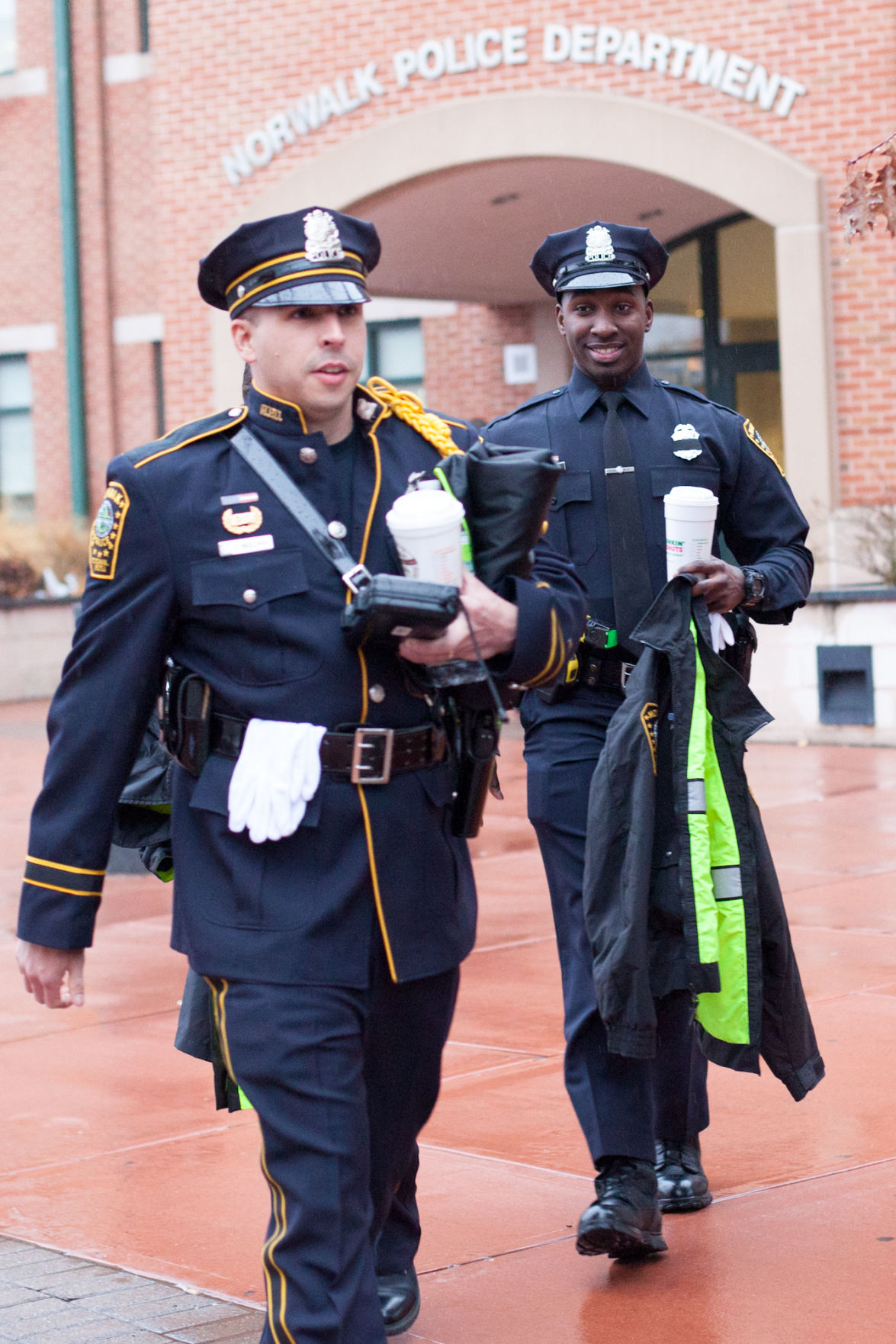 Norwalk Police Attend NYC Cop Funeral