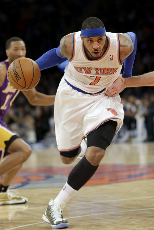 Anthony scores 35, Knicks beat Lakers 110-103