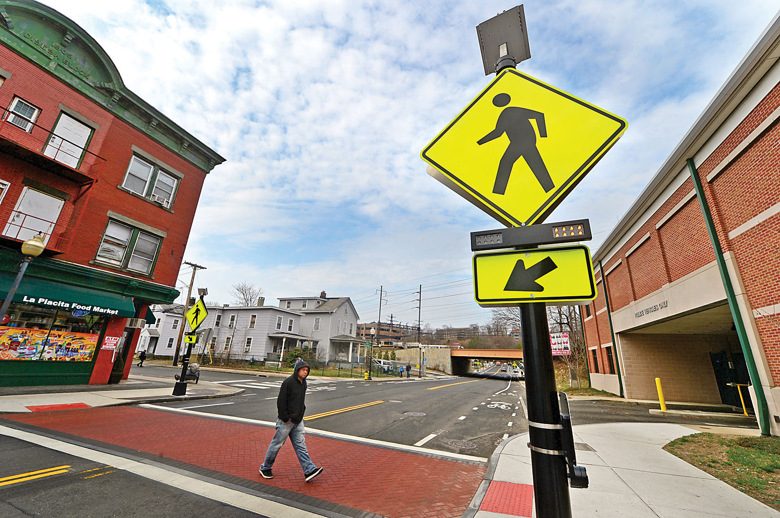DPW adds flashing beacons to improved crosswalks