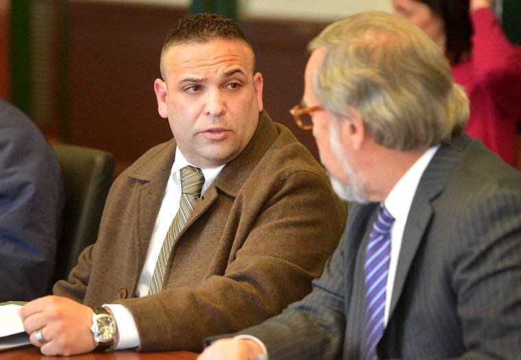 Jason Penna faces the Norwalk Fire Commission