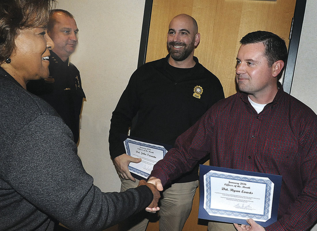 NPD Detectives Taranto and Evarts named January 2016 Officers of the Month