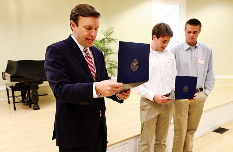 US Senator Murphy honors high school students