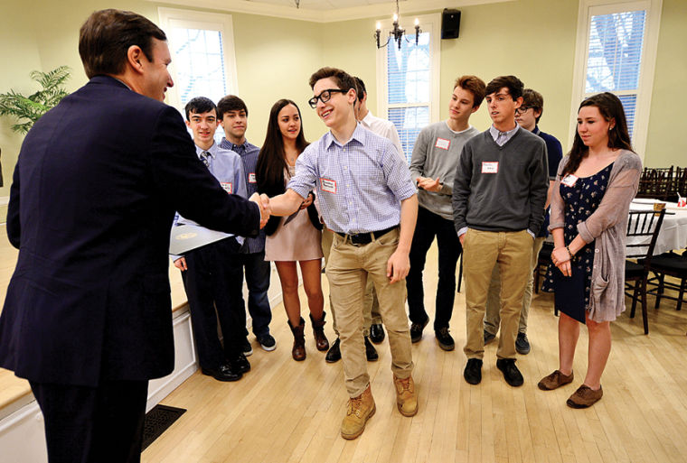 US Senator Murphy honors high school students