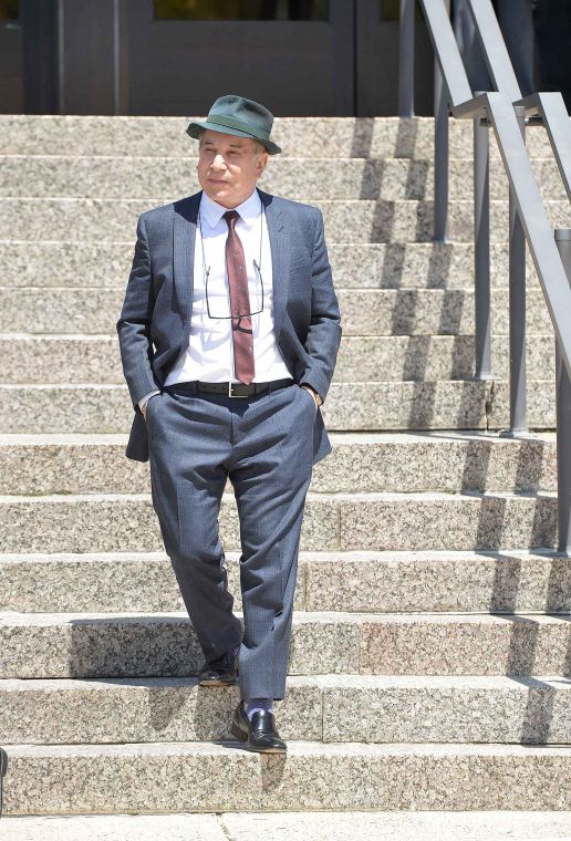 Paul Simon and wife Edie Brickell in Norwalk Court