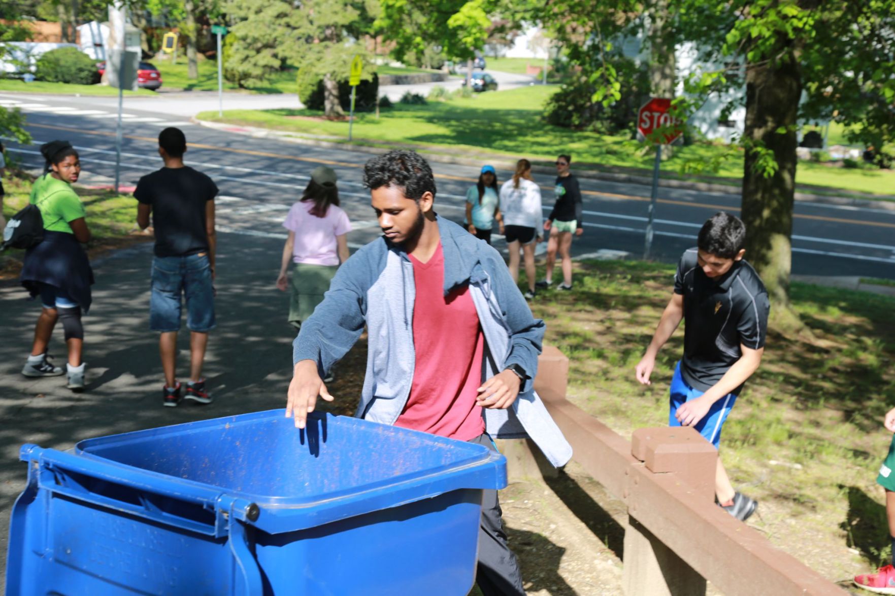 SEEN: Campus clean up at Norwalk High School