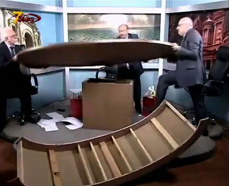 Journalists in Jordan fight on live TV talk show