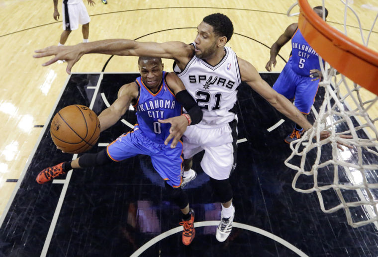 Tim Duncan, Russell Westbrook