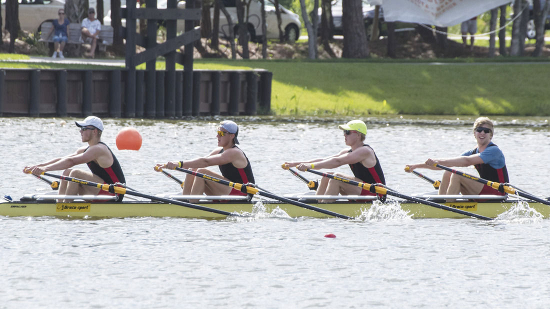 Maritime Rowing Club's men's quad team won gold at Nationals