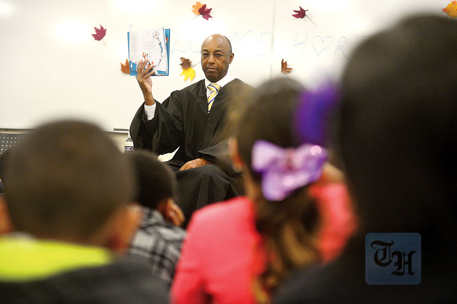 Stamford Superior Court Judge reads to 100 Students