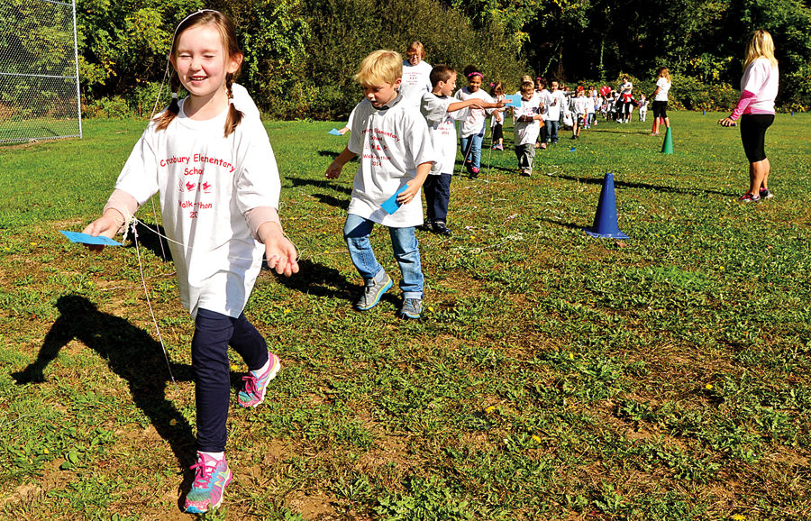 Elementary schools celebrates fundraising efforts with walk-a-thons