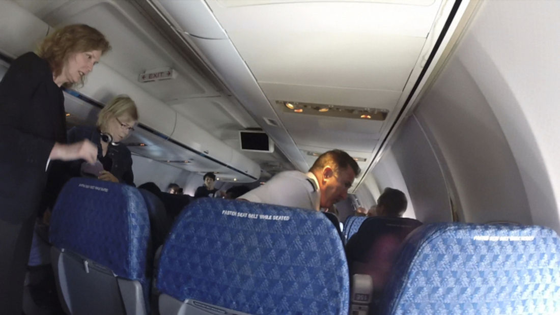 Panel popping plane; scary but not dangerous