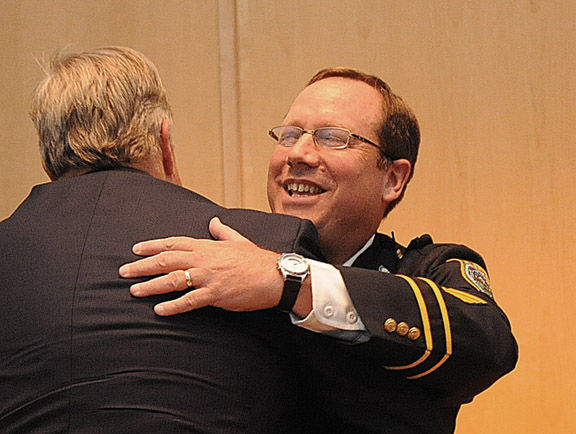 Crosby sworn in as Wilton police chief