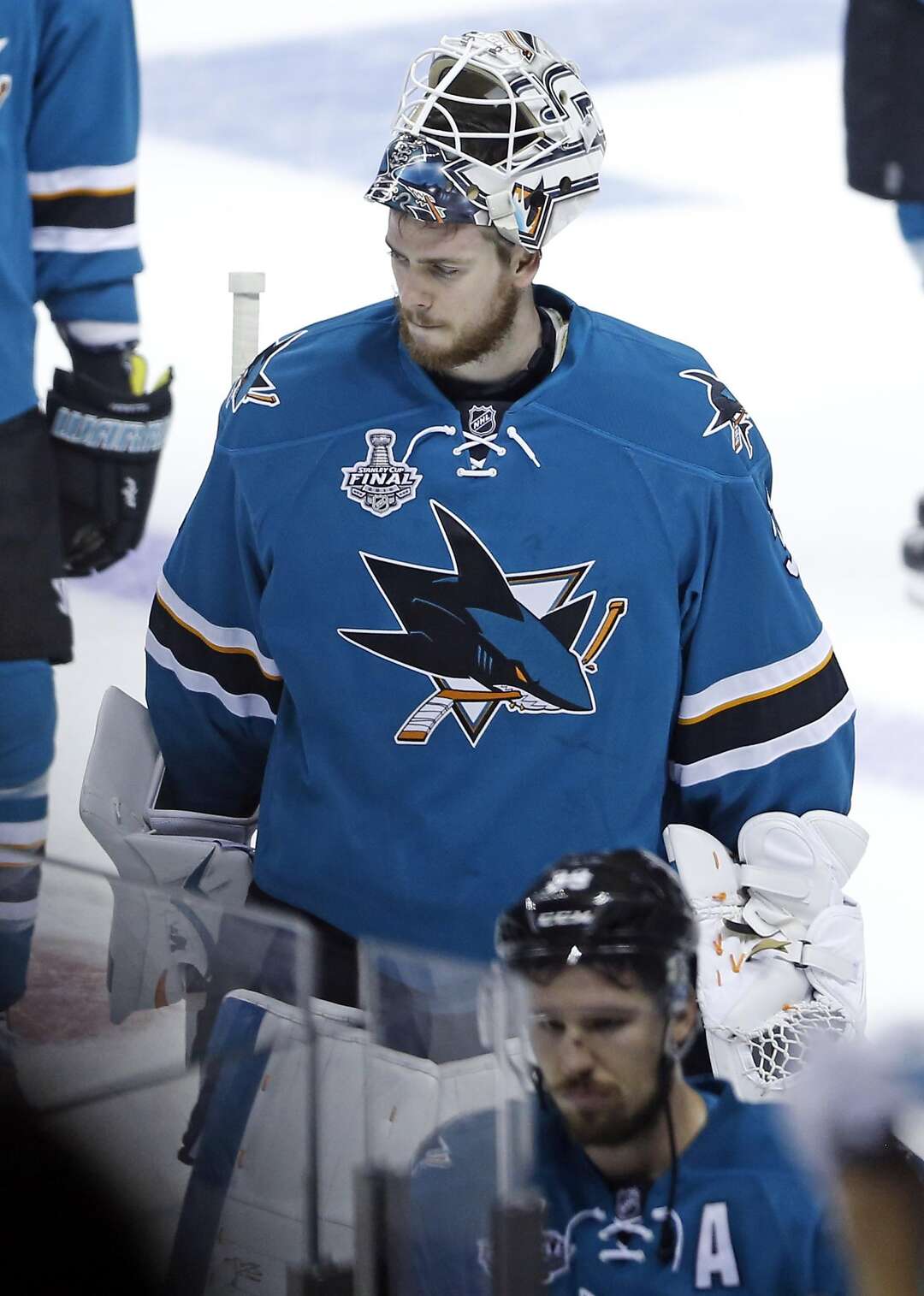 Martin Jones’ stellar play lauded by Sharks