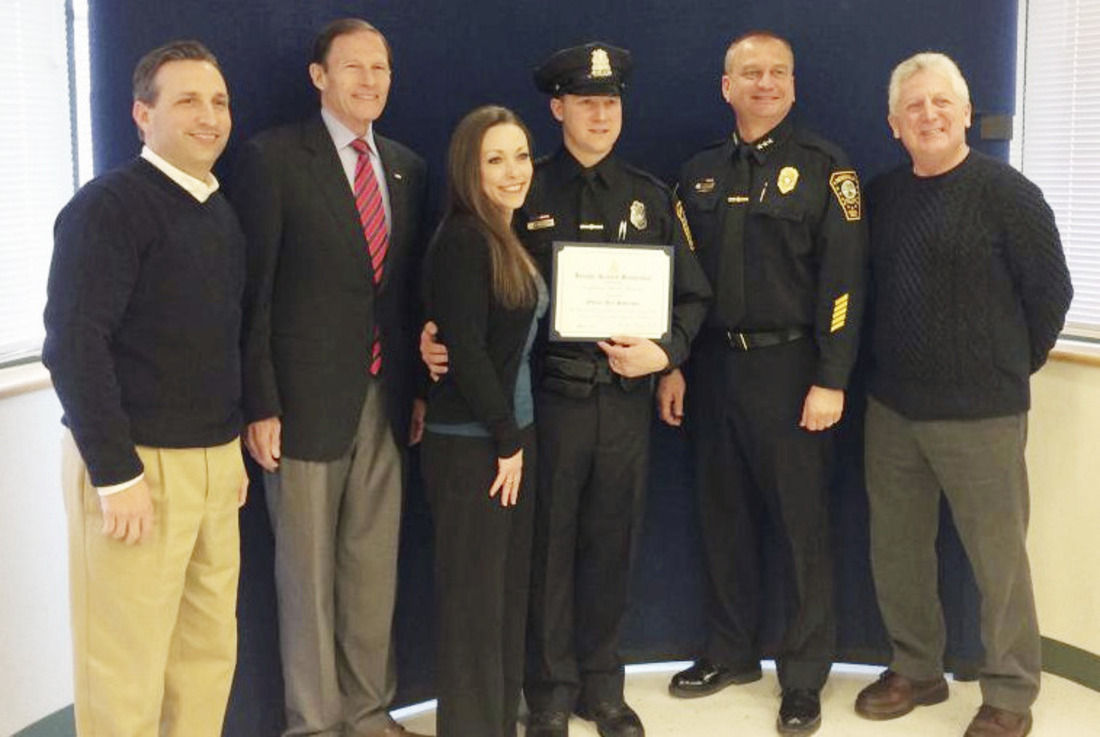 Norwalk officer honored for his heroic actions