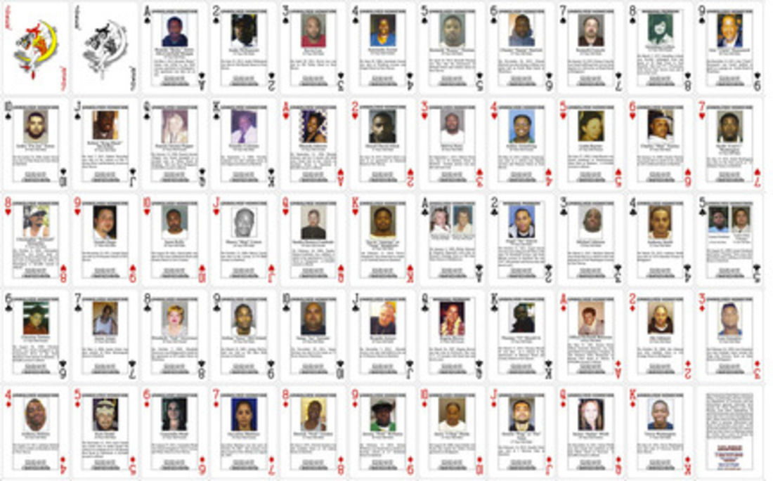Cold case playing cards released, tips sought on unsolved cases