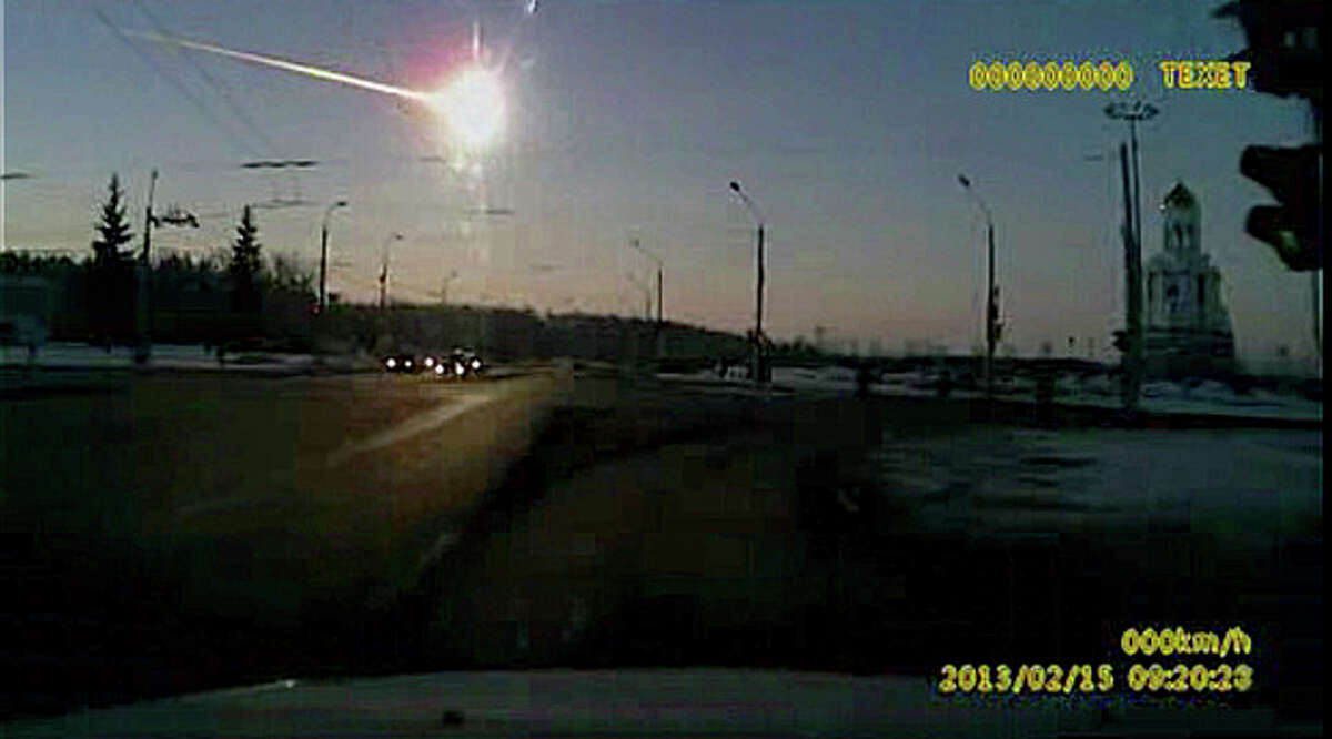 Meteor-broken windows in Russian city being fixed